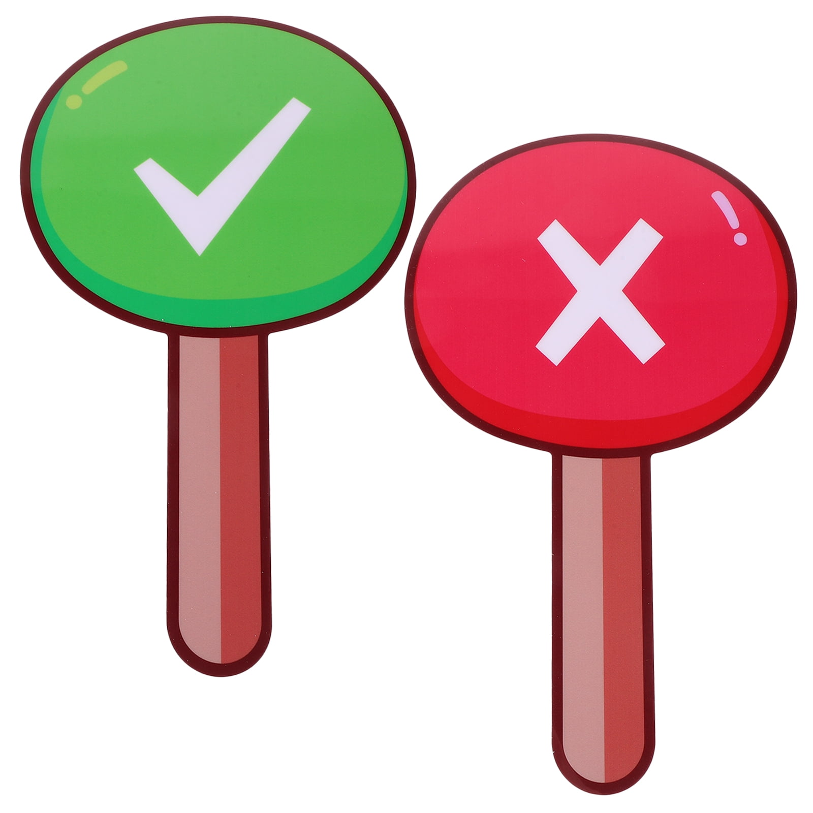 unbranded 2 Pcs Answer Paddle Prop Word Mapping Paddles Board Dry Erase ...