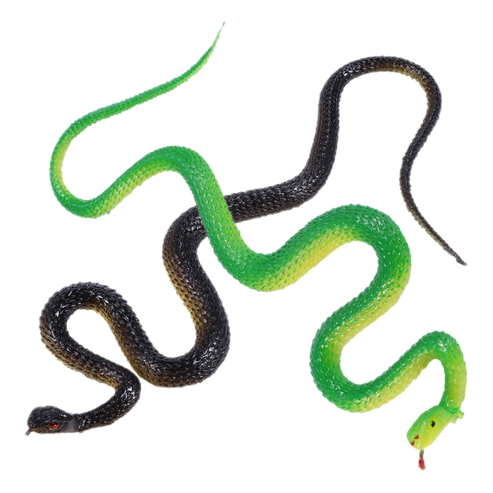 unbranded 2 Pcs Artificial Snake Figurine Toy Snakes for Kids Realistic ...