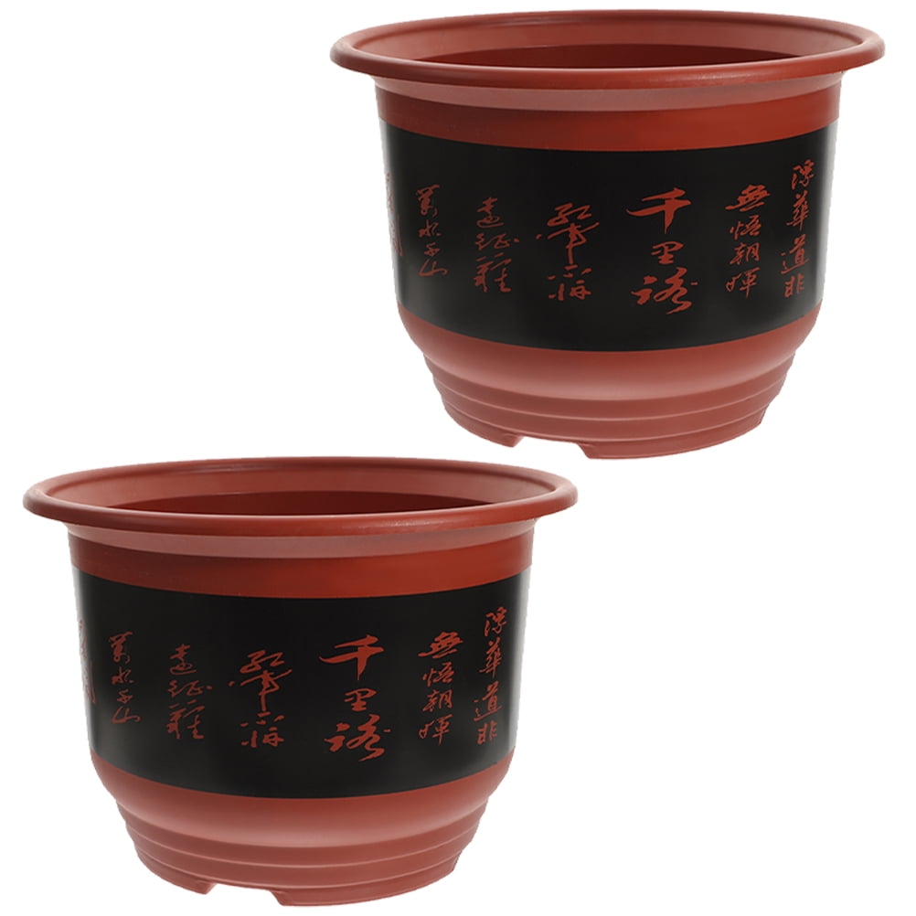 unbranded 2 Pcs Chinese Style Planters Plants Flowerpot Orchid Plant ...