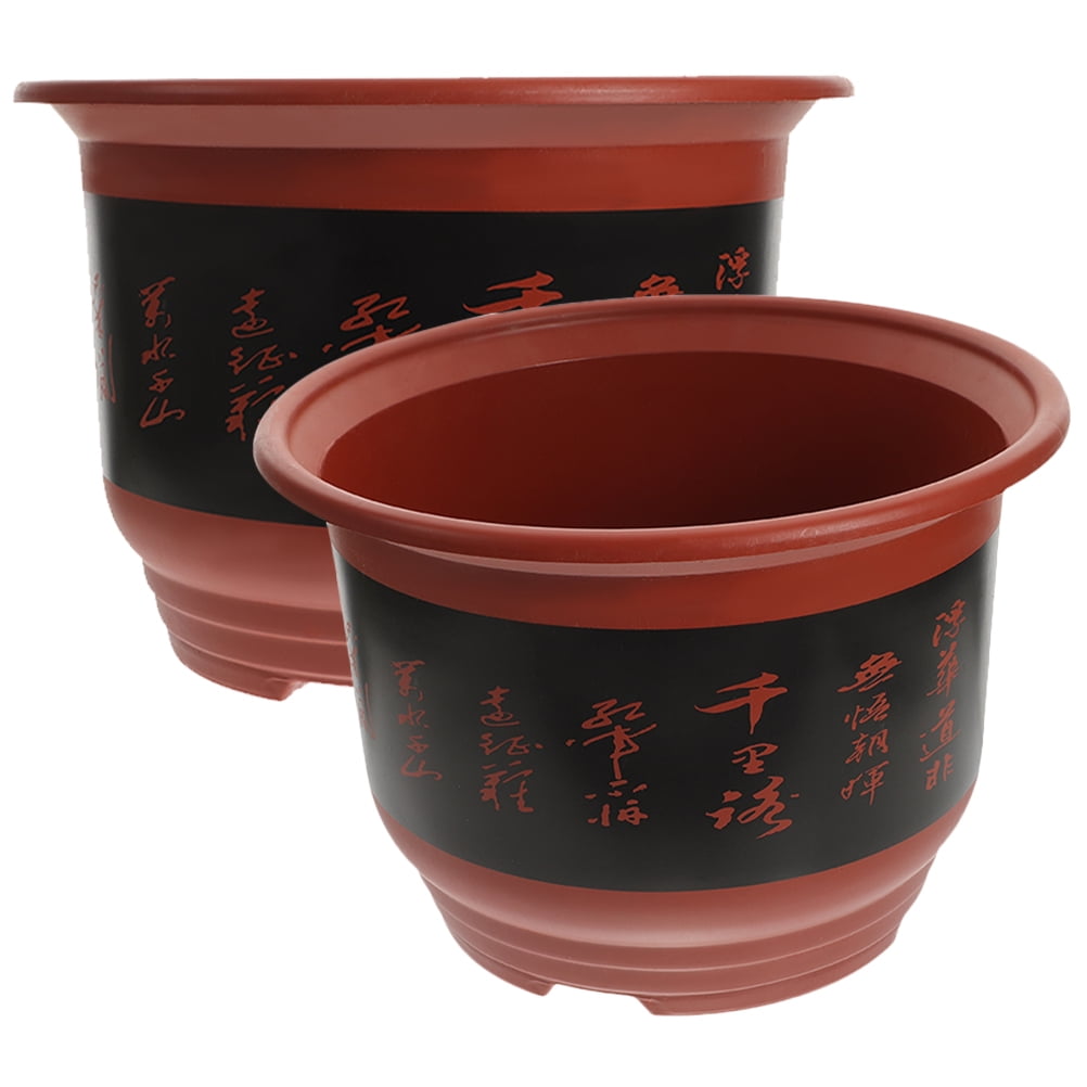 unbranded 2 Pcs Chinese Style Planters Plants Flowerpot Orchid Plant ...