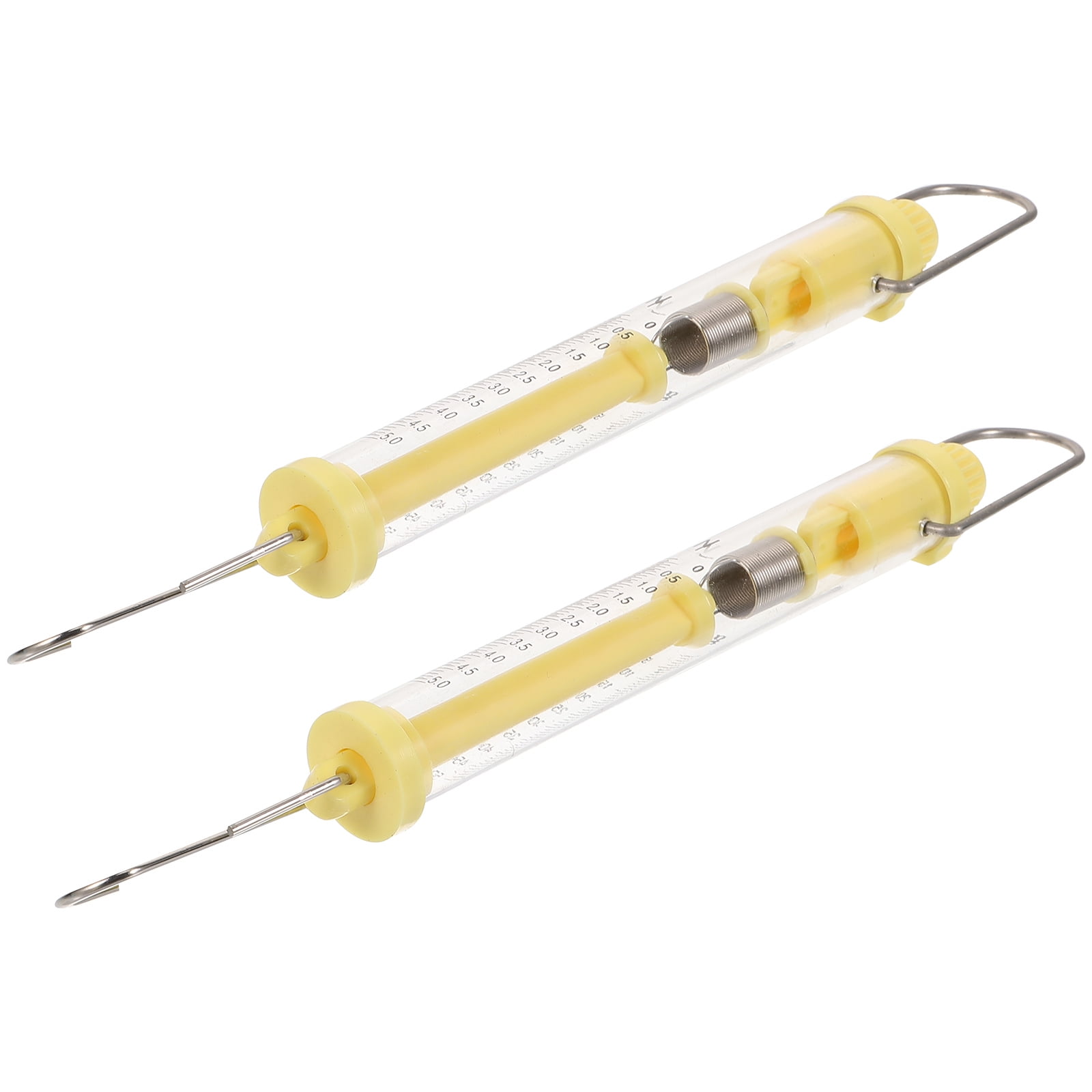 unbranded 2 Pcs Clear Ruler Dynamometer Pcs Spring Scales 25.5X3.2cm ...