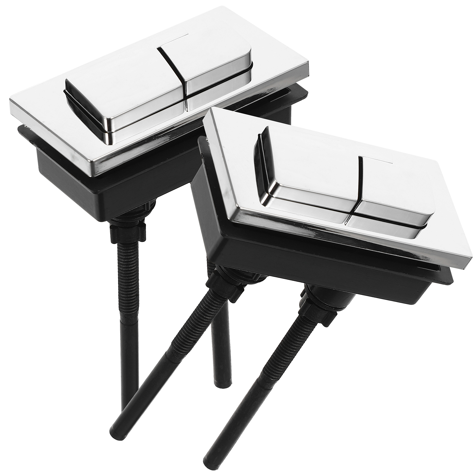 unbranded 2 Pcs Dual Push Toilet Buttons Flush Valve Water Tank ...