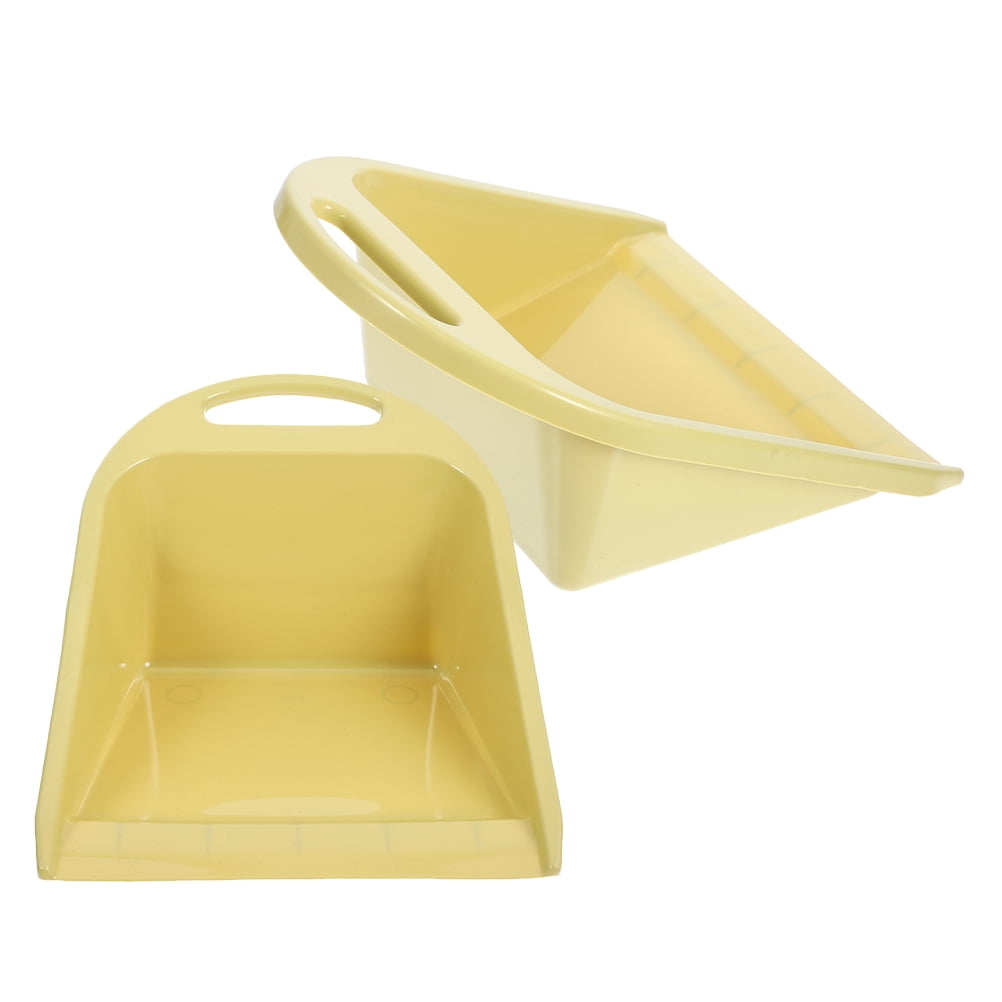 unbranded 2 Pcs Dust Pan Only Garage Small Short Handle Dustpan Yellow ...