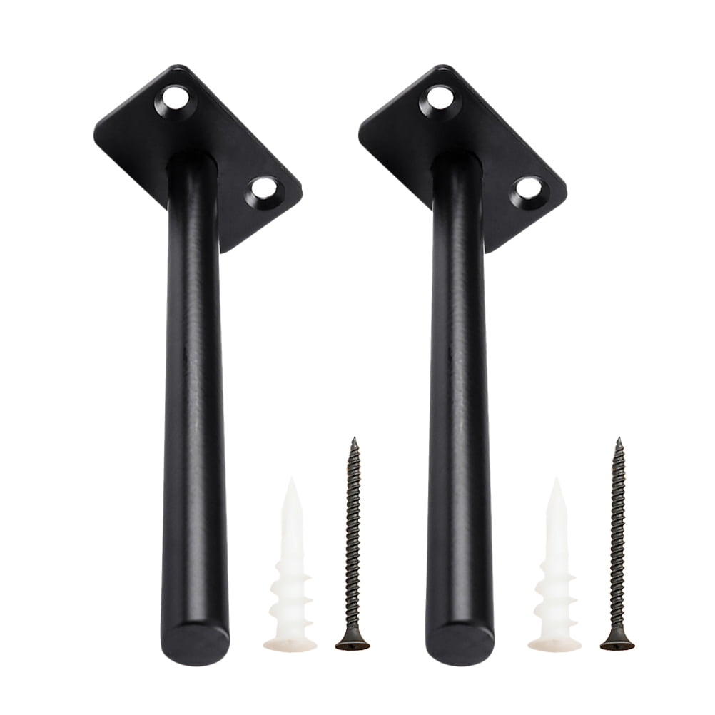 unbranded 2 Pcs Floating Wall Bracket Wall Mounted Brackets Hidden ...