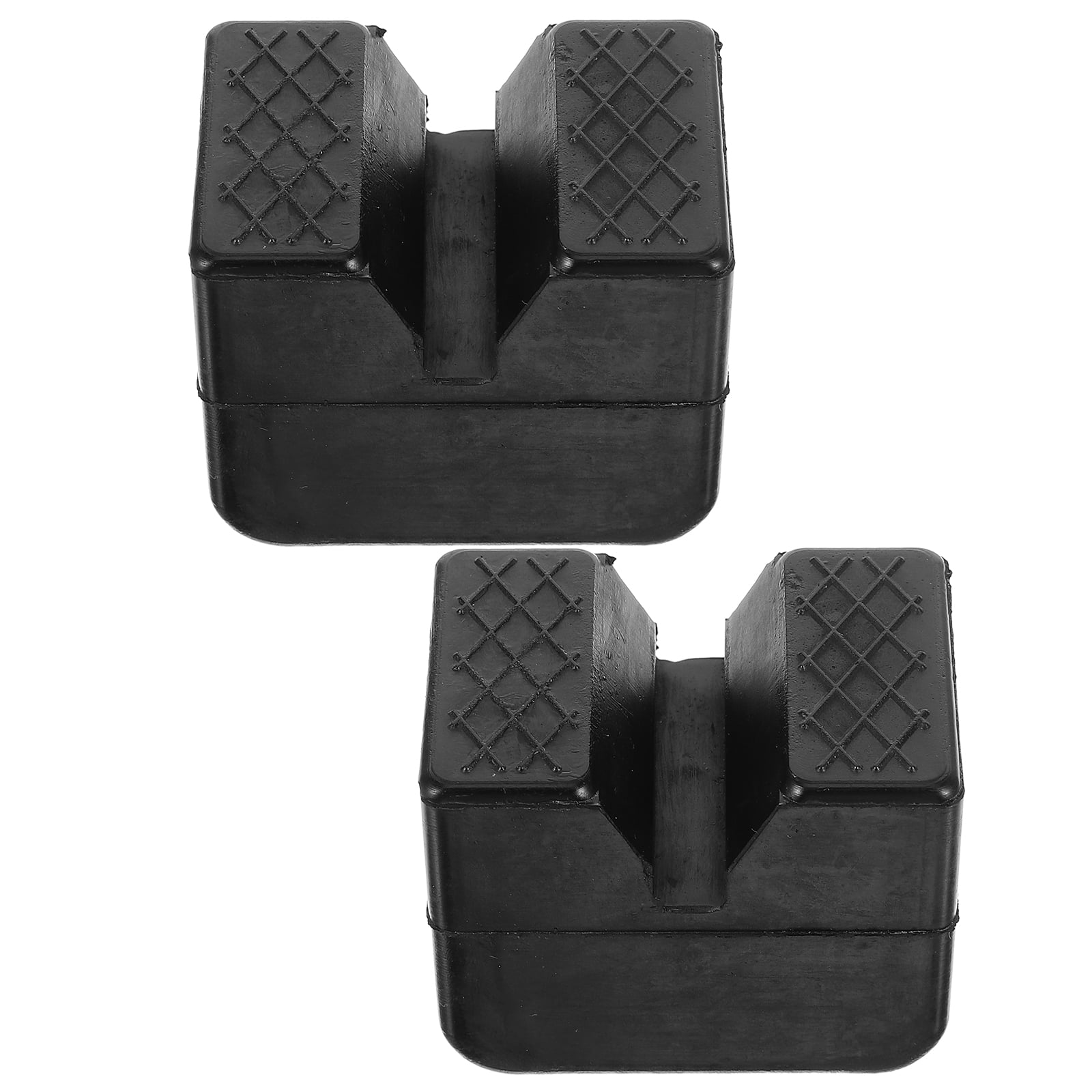 unbranded 2 Pcs Folding Jack Stand Car Rubber Blocks Caravan Leg Pads ...