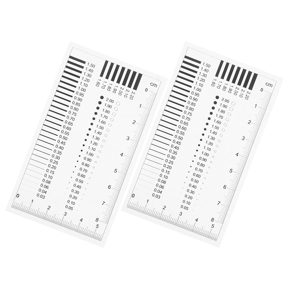 COSMOBETTY Crack Width Ruler Plastic 2Pcs 4.09X2.40X0.08In - Walmart.com