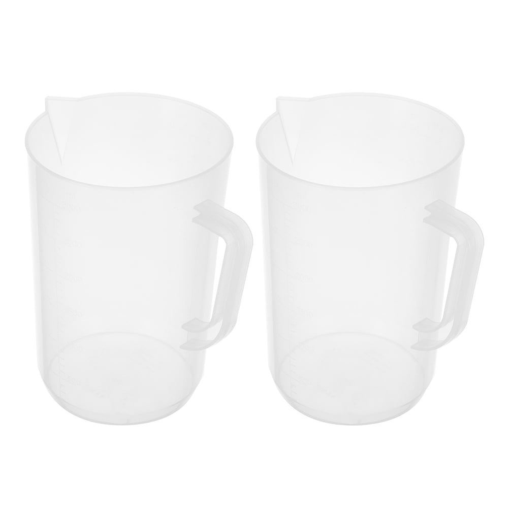 unbranded 2 Pcs Oil Measuring Cup Measure Jug Graduated Food Cups White ...