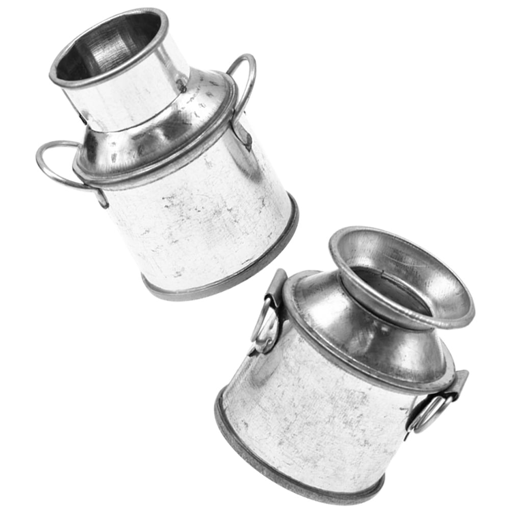 unbranded 2 Pcs Mini Bucket for Decor Miniatures Crafts Containers Milk ...