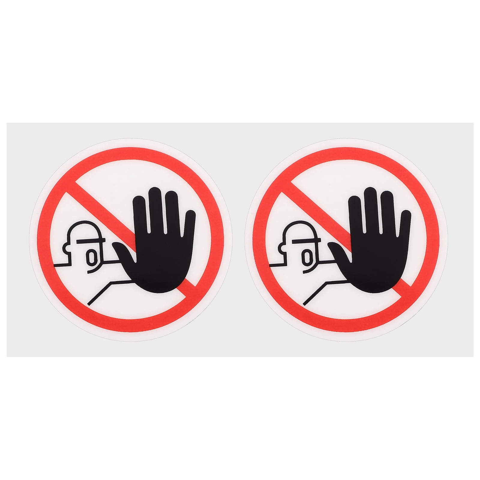 unbranded 2 Pcs No Touching Warning Signs Do Not Factory Safety ...