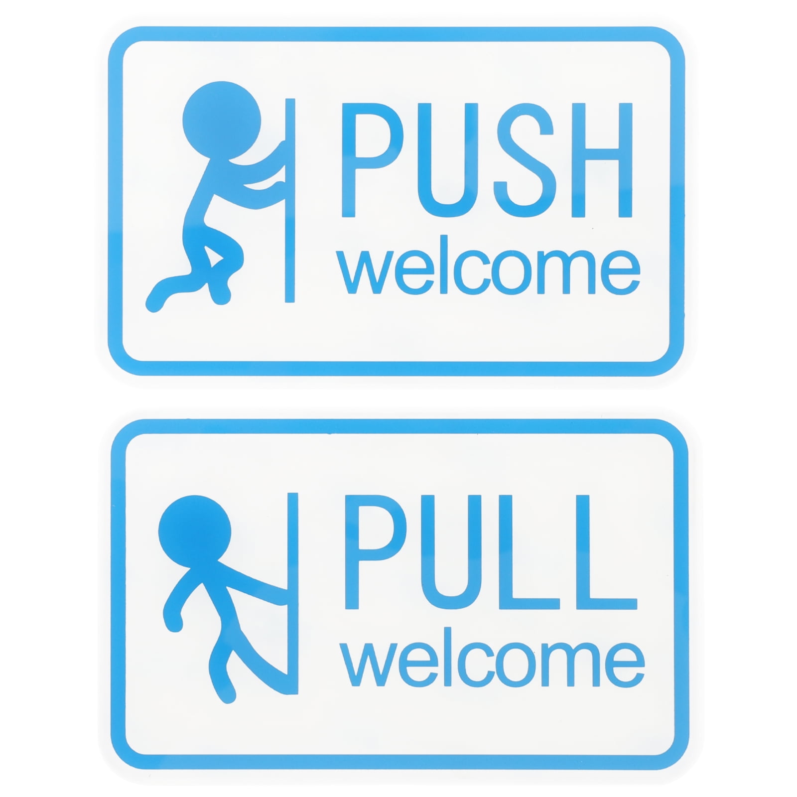 unbranded 2 Pcs Restroom Door Sign Bathroom Signs for Push-pull Signage ...