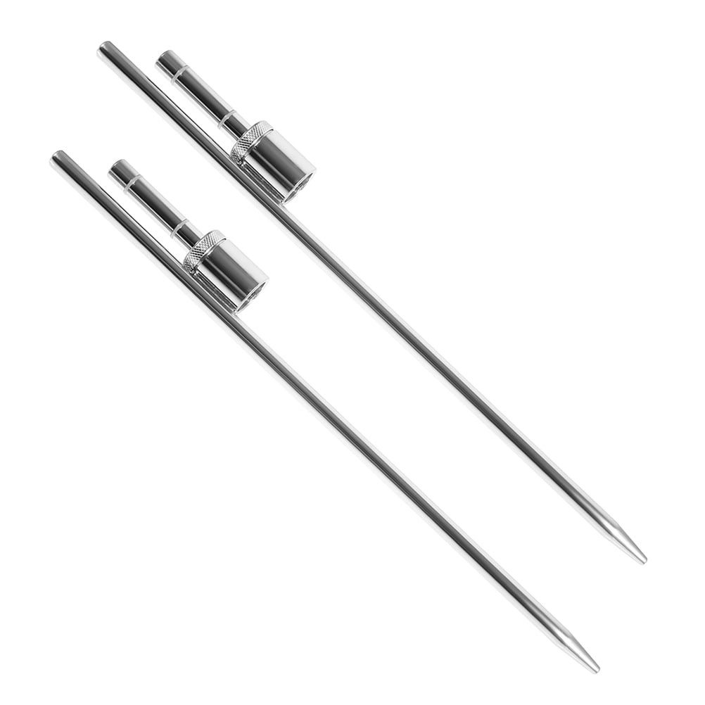 unbranded 2 Pcs Stainless Steel Spikes Banner Flag Holder Flagpole ...