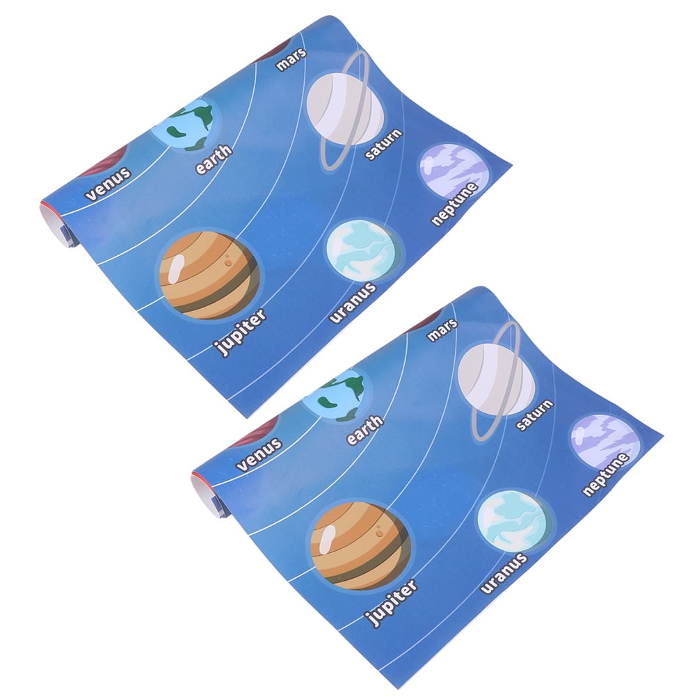 unbranded 2 Pcs Stickers Early Learning Posters Sun Poster Preschool ...