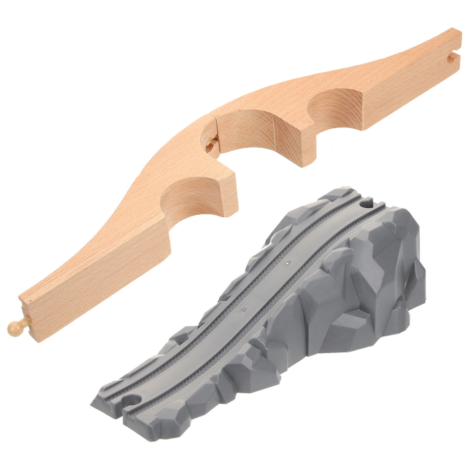 unbranded 2 Pcs Train Bridge Toy Track Scene Building Layout - Walmart.com