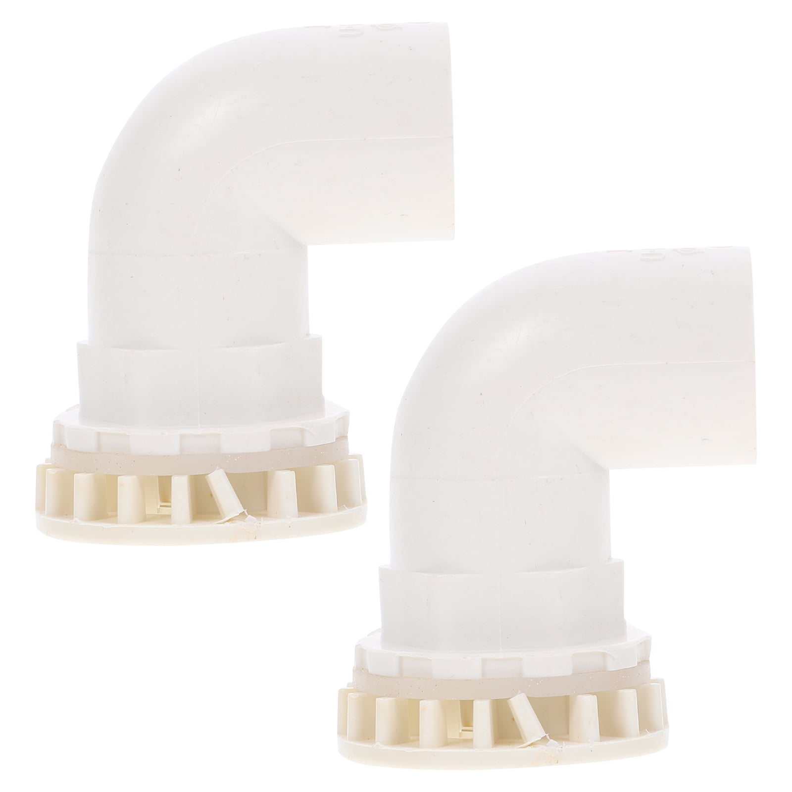 unbranded 2 Pcs Tubing Connector Fish Tank Elbow Drainage PVC Pipe ...