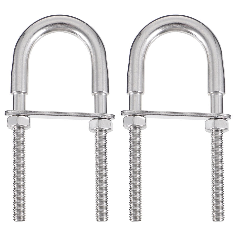 unbranded 2 Pcs U- Shaped Screw U-bolt U Bolts for Ships 10X4.5X1.5CM ...