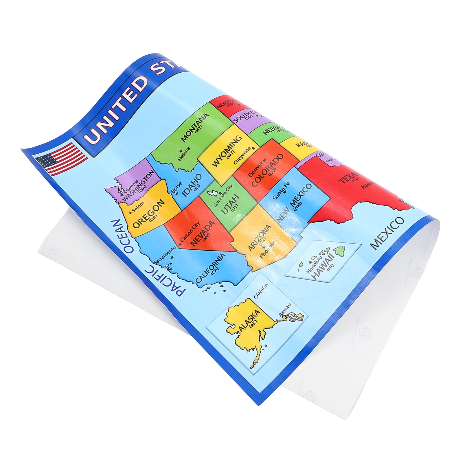 unbranded 2 Pcs United States Poster US Map for Travel Hanging ...