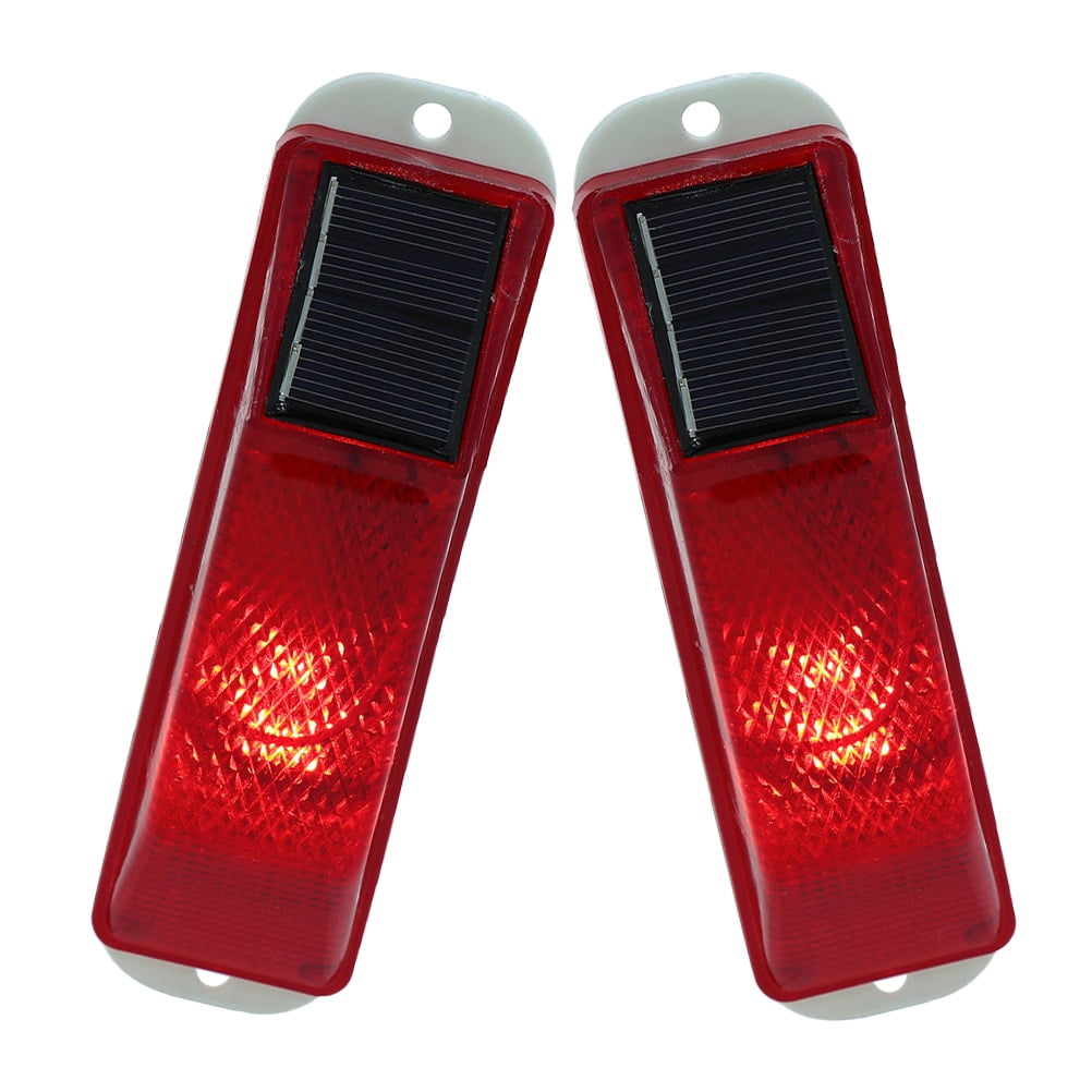 unbranded 2 Pcs Warning Lights Flashing Barricade Safety Sign Garden ...