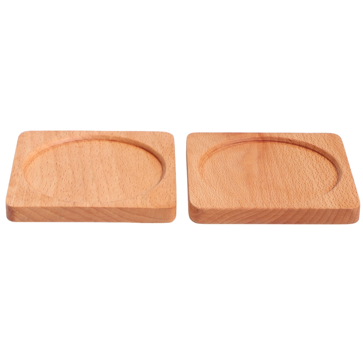 unbranded 2 Pcs Wooden Coasters Home Decor Round Beer Mats for Pub Cup ...