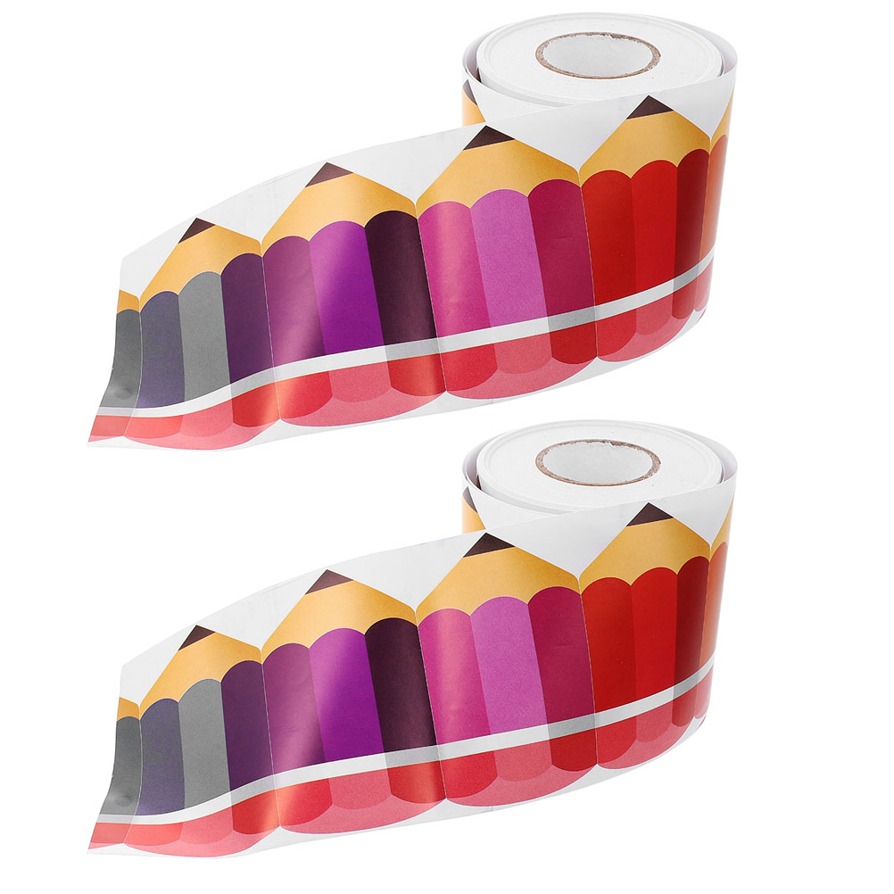 unbranded 2 Rolls Border Trim Wallpaper School Uniform Name Labels ...