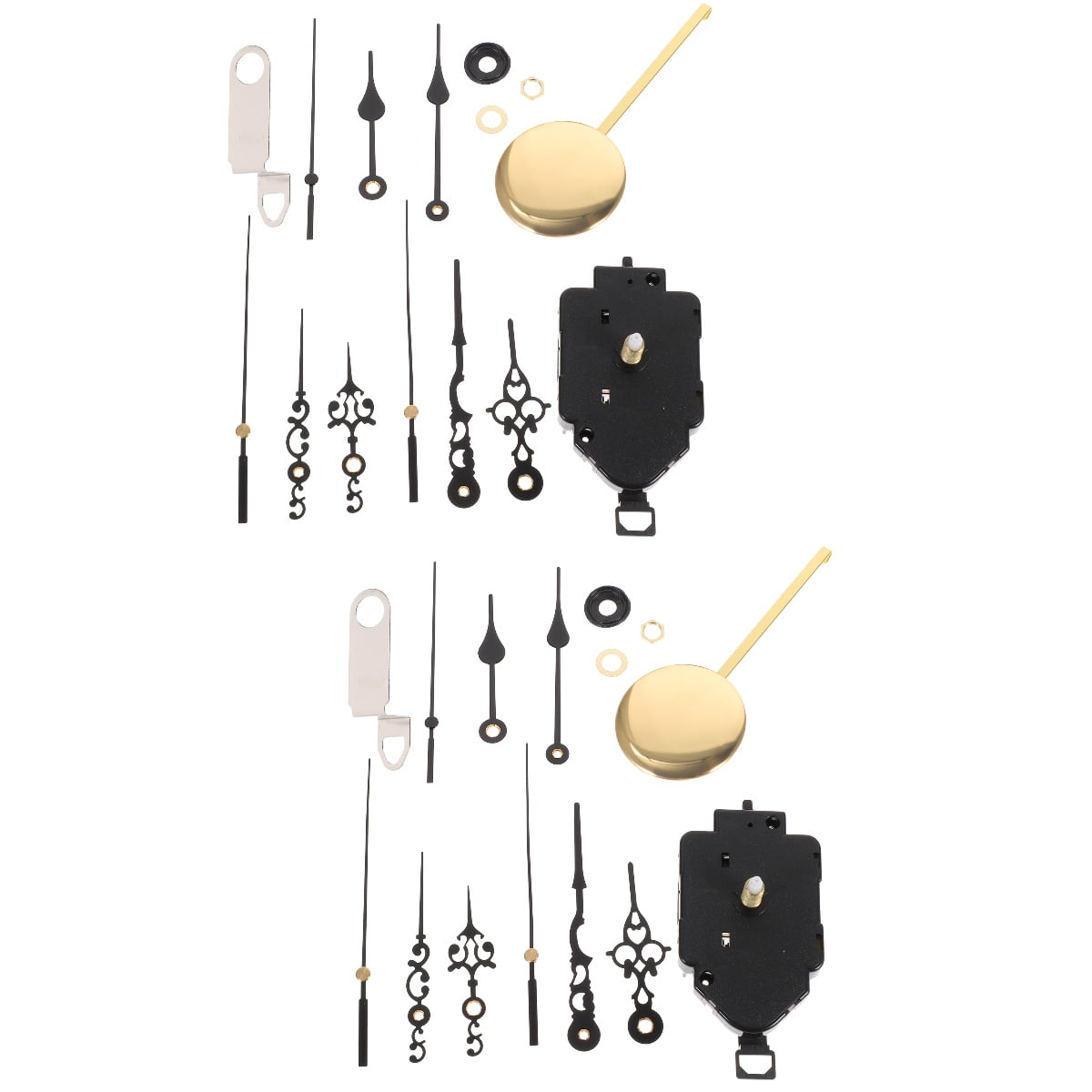 unbranded 2 Sets Clock Kit Diy Clock Mechanism Plastic Clock Mechanism ...
