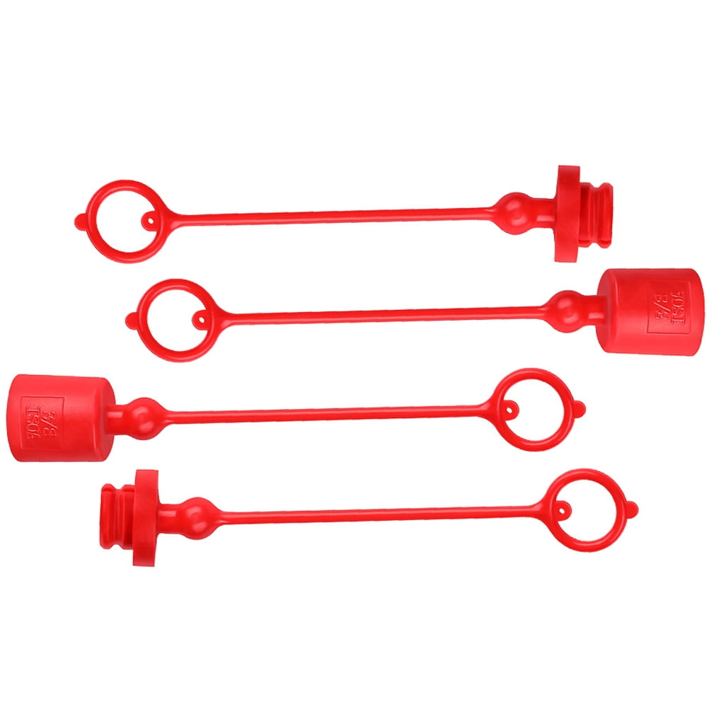 RENACLIPY Hydraulic Quick Connect Dust Caps Red Durable and Lightweight ...