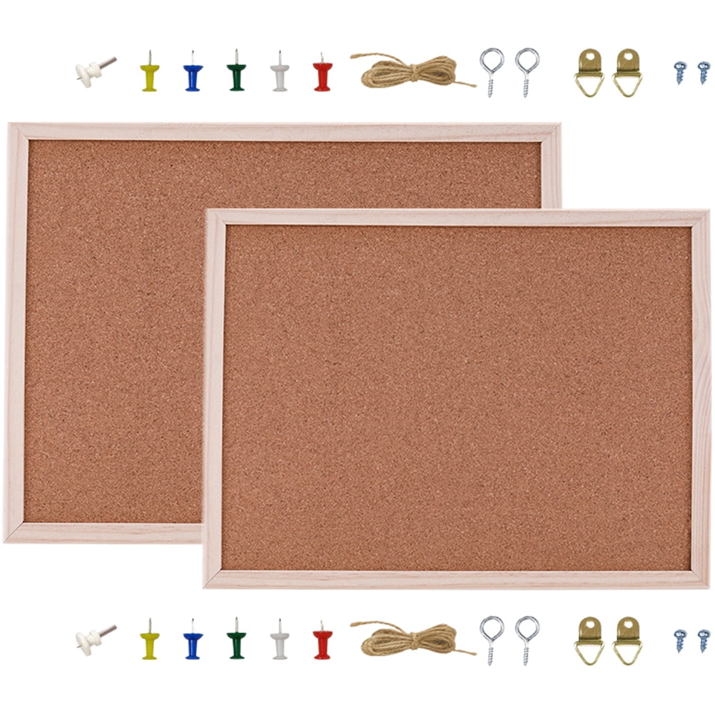 unbranded 2 Sets Message Cork Board Cork Notice Board Office 40X30CM ...