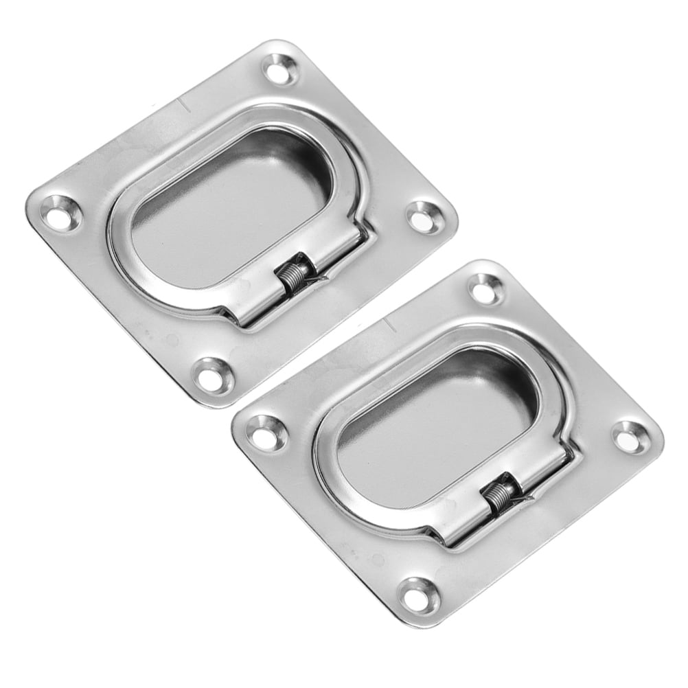 OUNONA 2 Sets of Flush Mount Boat Handles Including Hatch Pull Locker ...