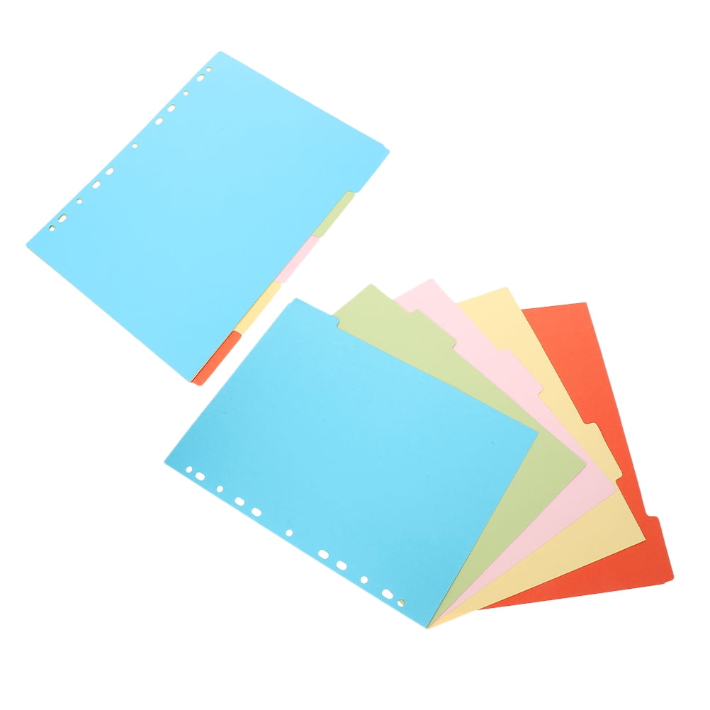 unbranded 2 Sets Index Separator Page Colored Binder Dividers Document ...