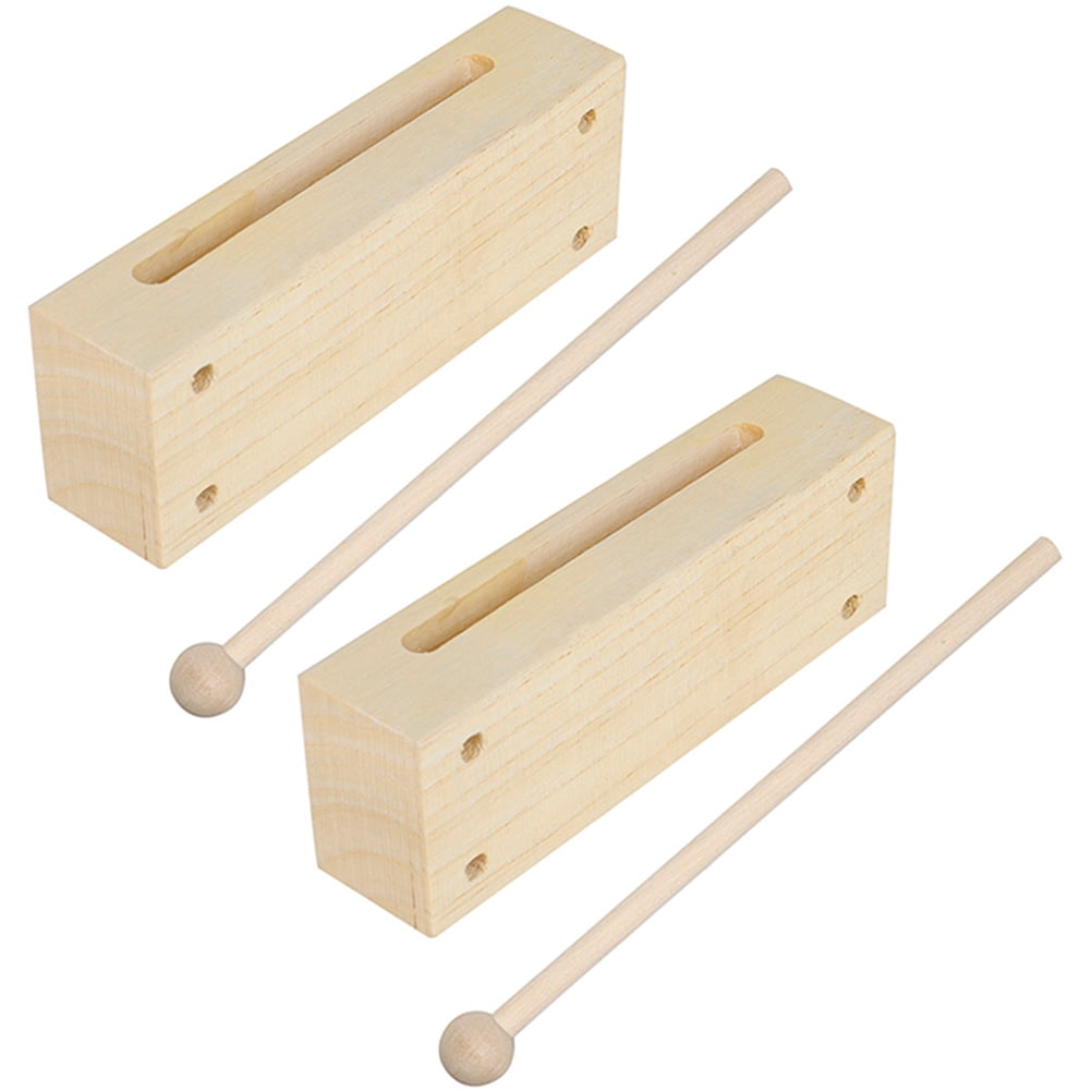 KALLORY Percussion Block Set 2Sets 6.68X2.28X1.49in - Walmart.com