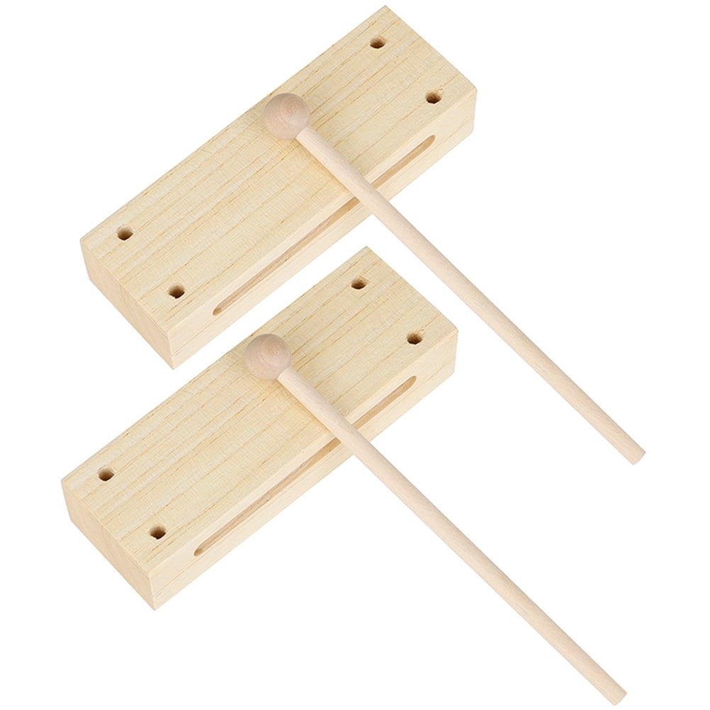 unbranded 2 Sets Wooden Clapper Baby Instruments Musical Shaker Child ...