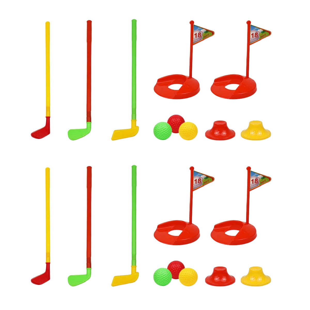 unbranded 2 Sets of 10Pcs Plastic Indoor Outdoor Suits Practical Clubs ...