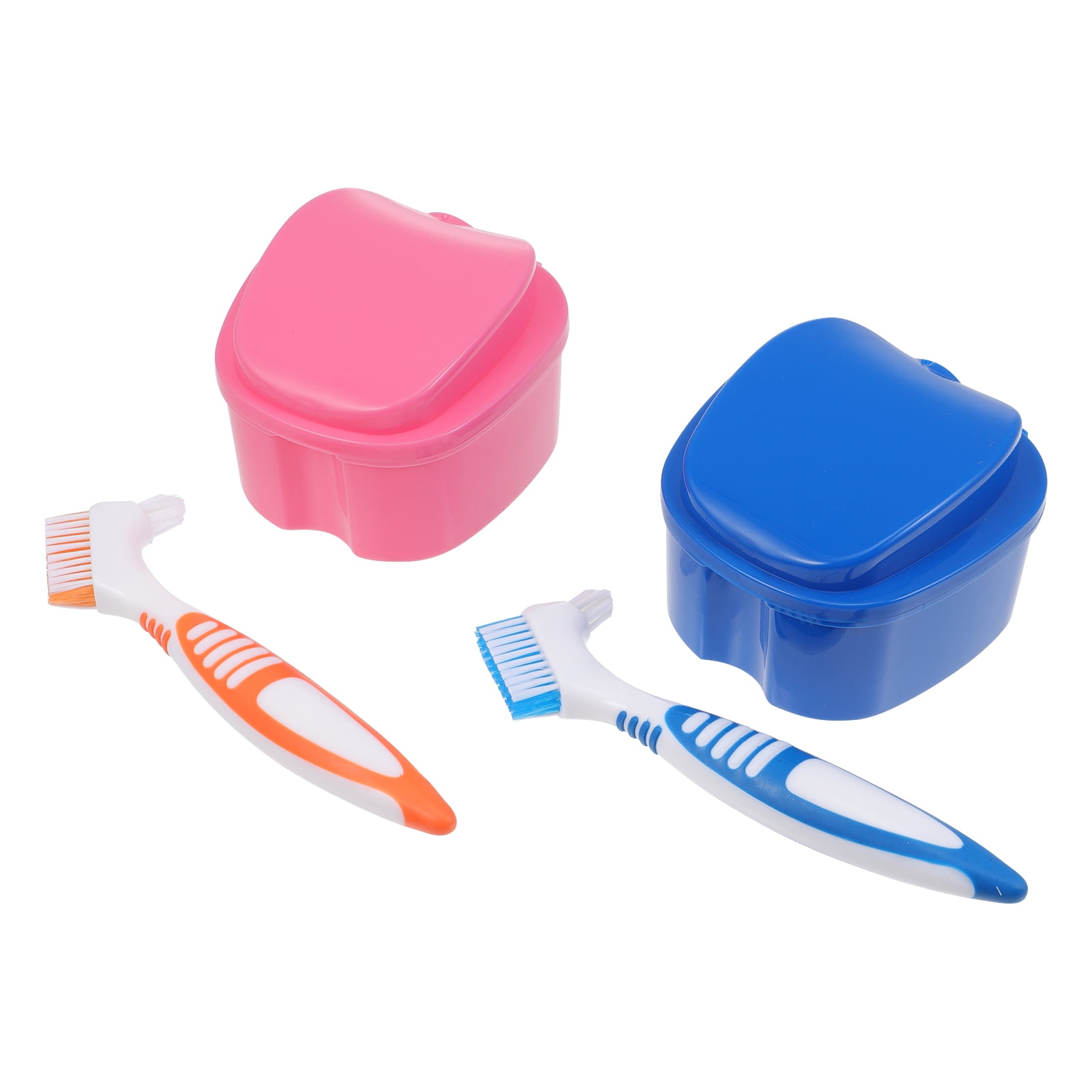 unbranded 2 Sets of Plastic Denture Case Denture Container Denture ...