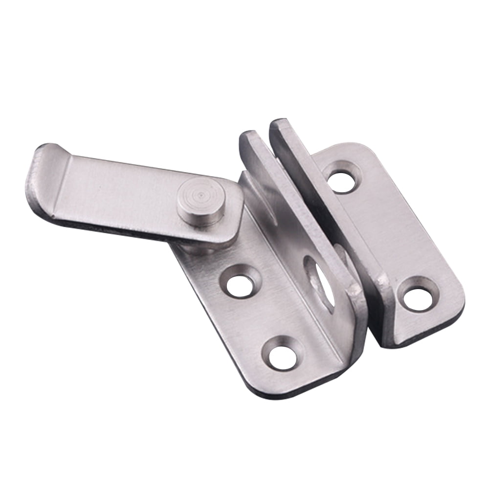unbranded 2 in Outdoor Shed Locking Latch Black Brushed Texture Silver ...