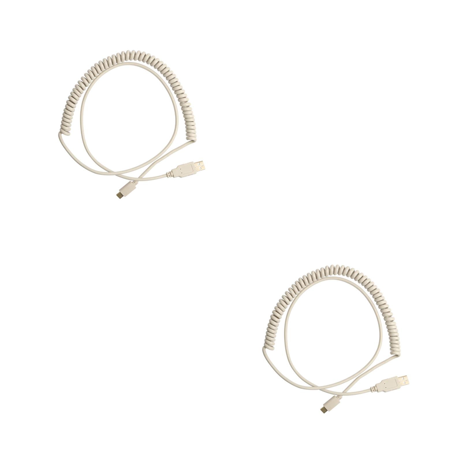 unbranded 2 pcs Elastic Keyboard Connector Practical Keyboard Coiled ...