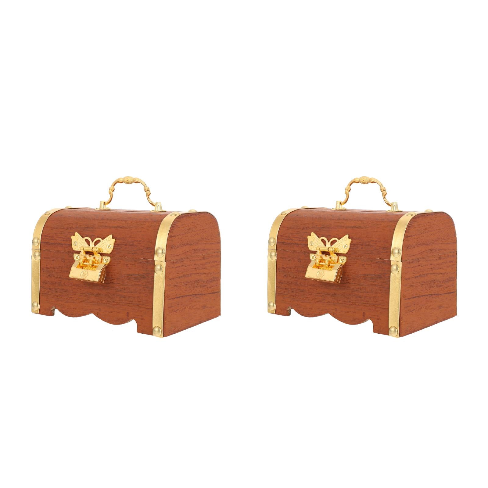 unbranded 2 pcs Practical Wooden Money Case Simple Wooden Money ...