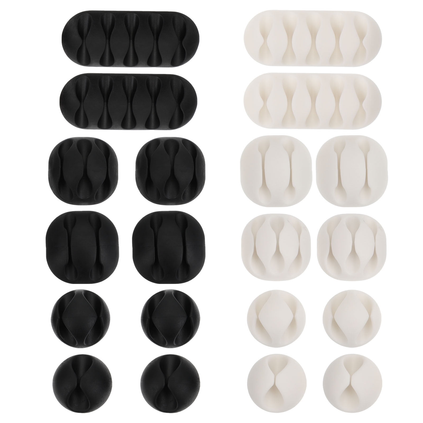 unbranded 20 Pcs 7-Bit Hub Clips Cellphone Stand Headset The Wire White ...