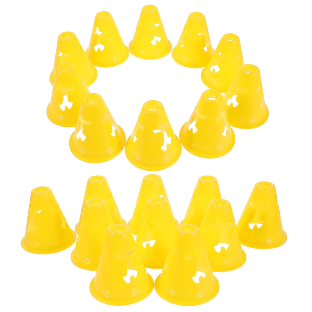 unbranded 20 Pcs Agility Cones for Training Mini Orange Sign Barrel ...