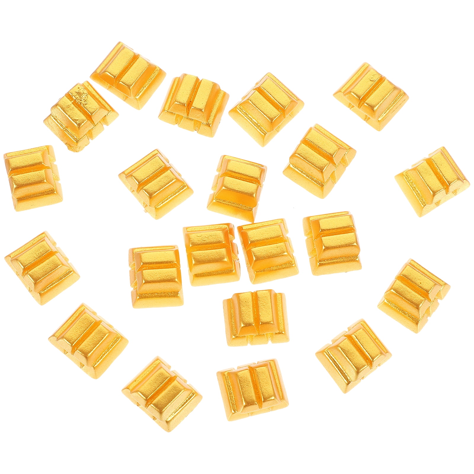 unbranded 20 Pcs Bars Mini Gold Brick Scene Decorating Sturdy Miniature ...