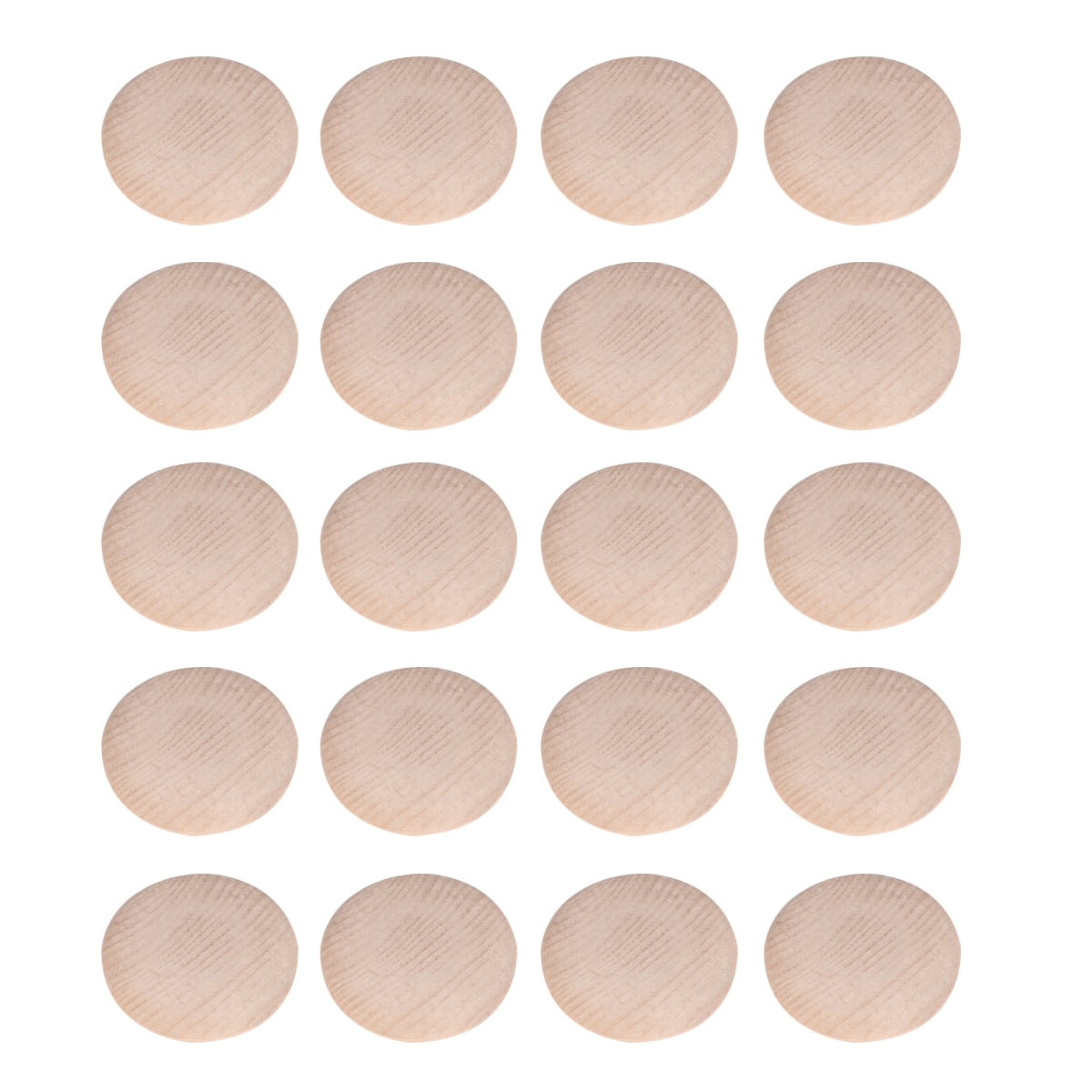 unbranded 20 Pcs Button Wood Plug Ceiling Hole Door Handles Plugs Screw ...