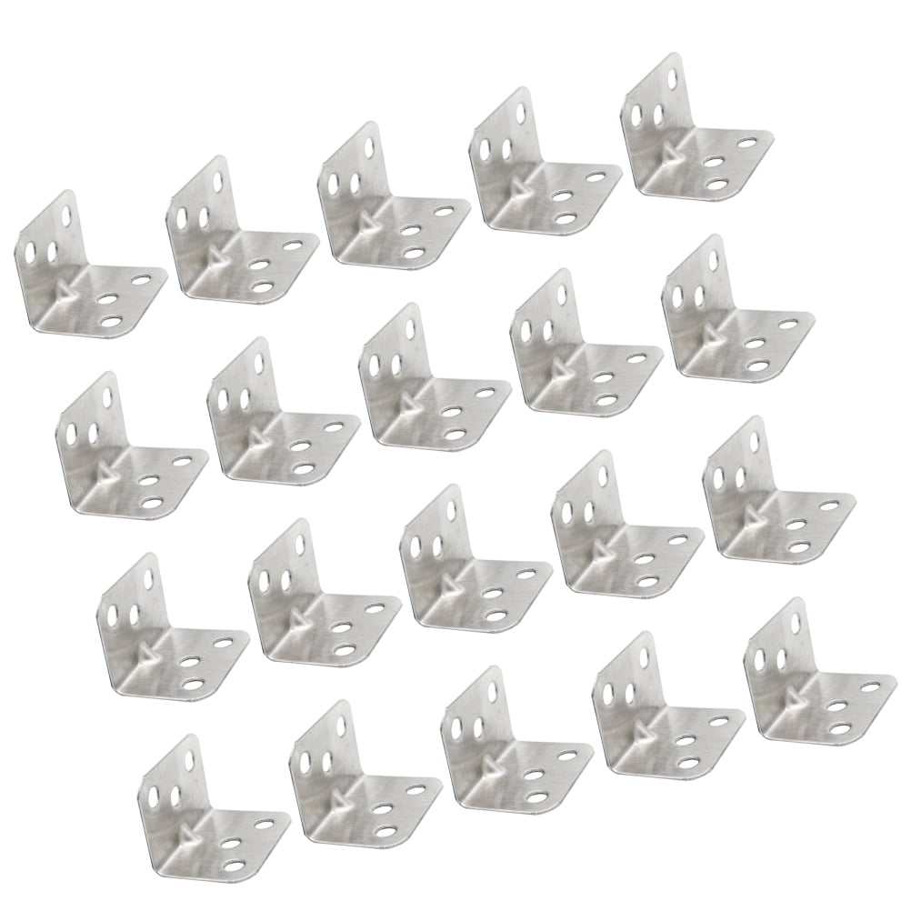 unbranded 20 Pcs Flat Mounting Brackets Shelf Brackets Shelf Mount ...