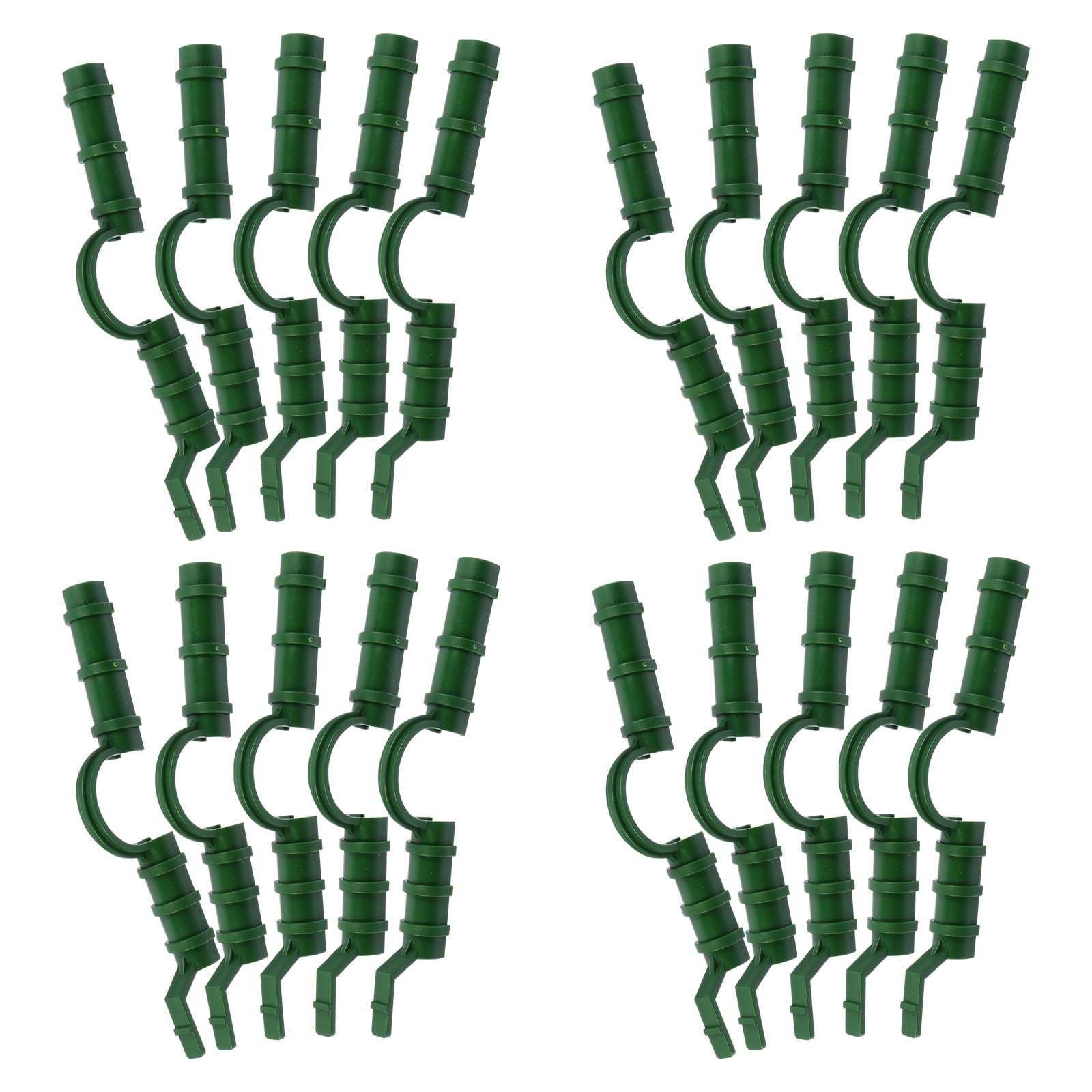 unbranded 20 Pcs Rod Card Film Clip Greenhouse Shed Line Support Pipe ...