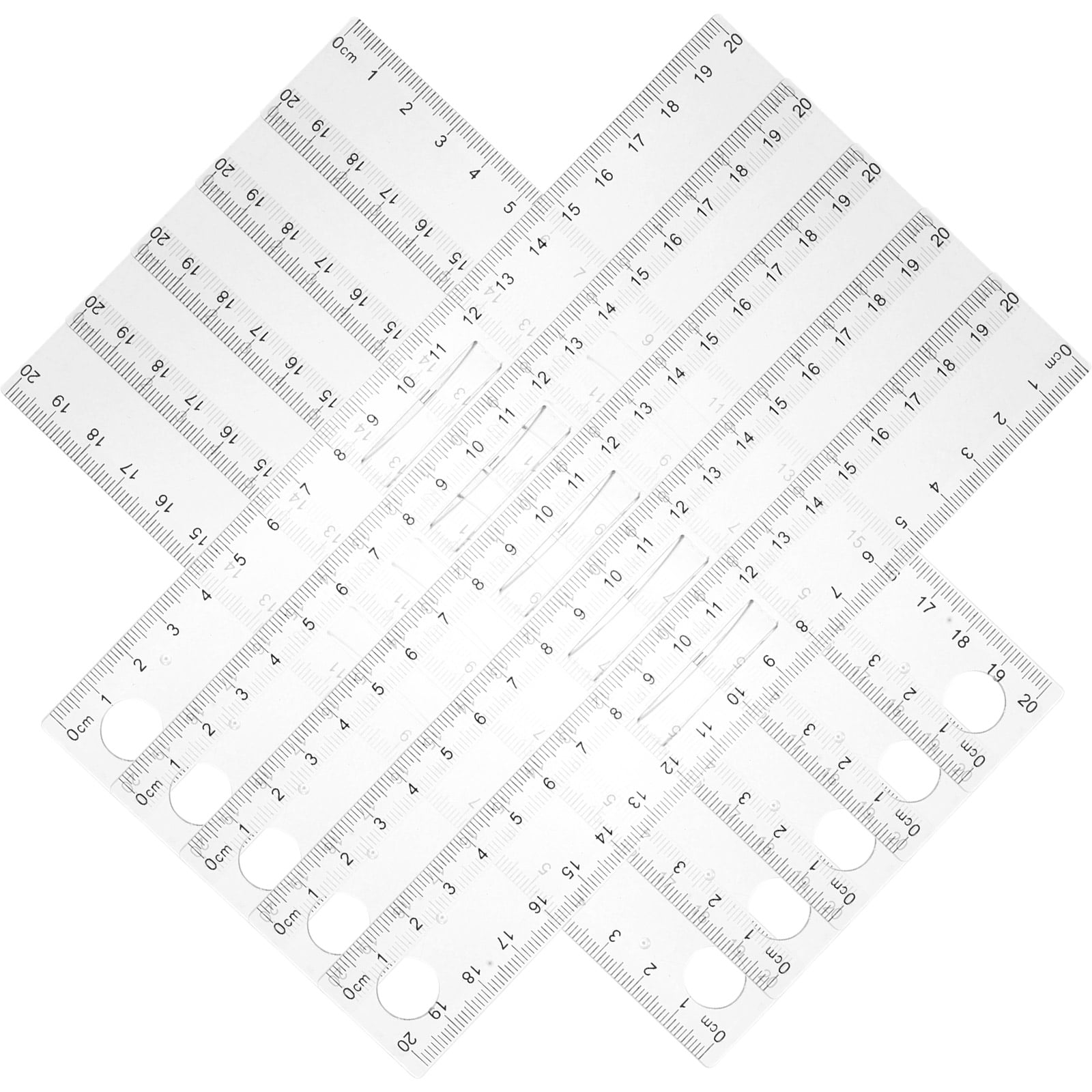 unbranded 20 Pcs Magnifying Glass Ruler Metric Architect Scale Office ...