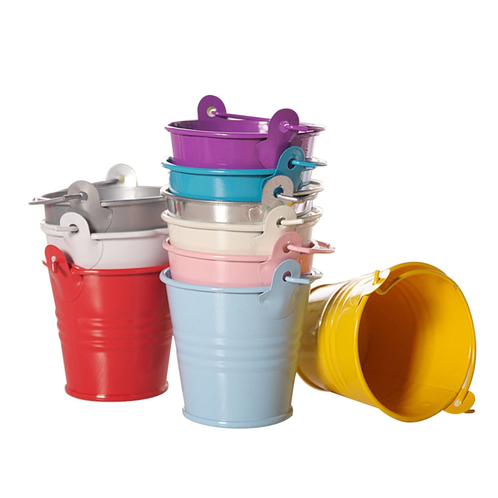 unbranded 20 Pcs Flower Pot Tin Buckets for Party Mini Classroom Candy ...