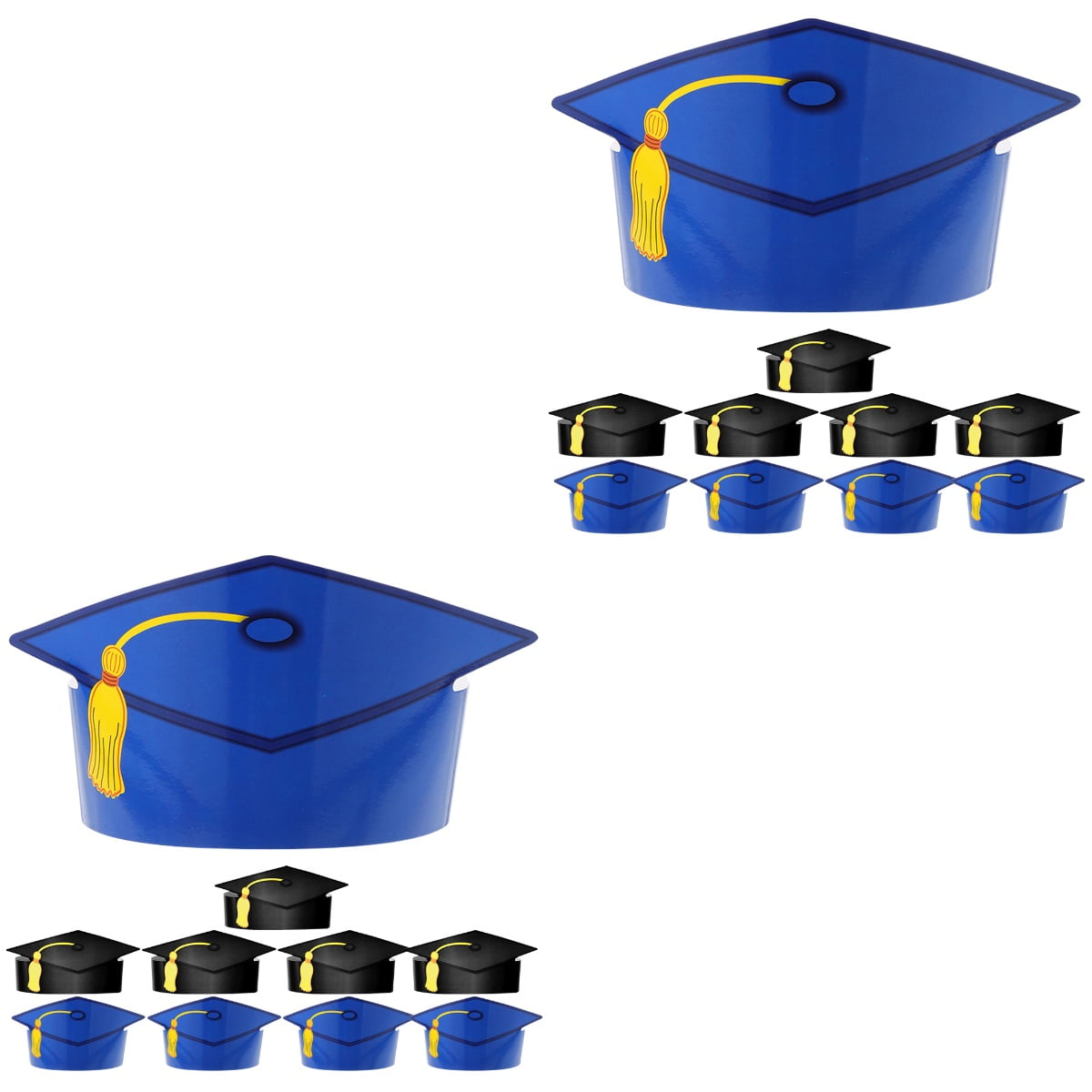 unbranded 20 Pcs Paper Graduation Caps Graduation Hats Photo Props ...