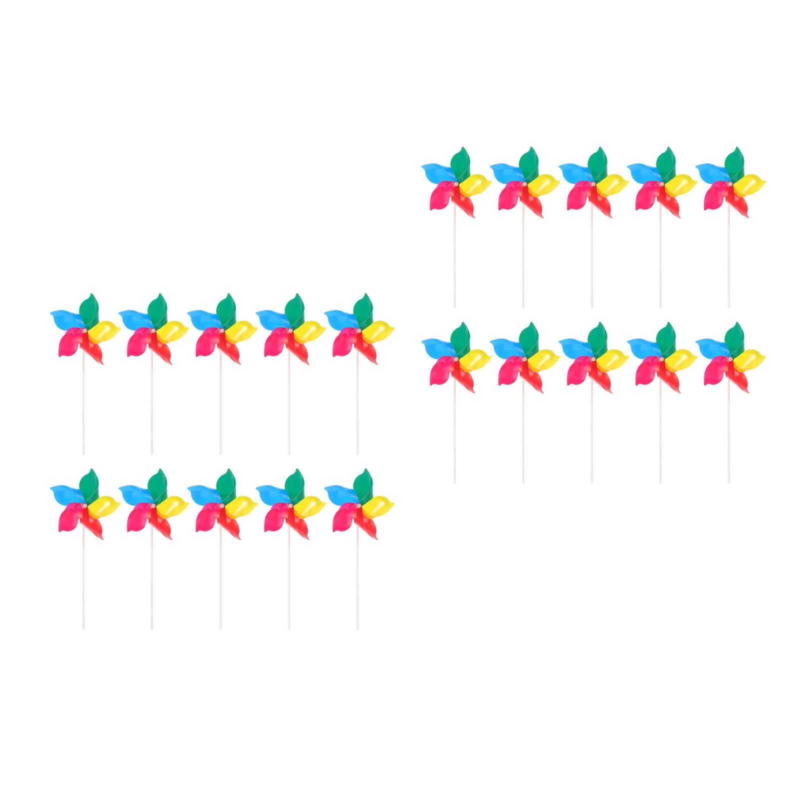 20 Pcs Party Pinwheels Decorative Rainbow Pinwheels Funny Handheld ...
