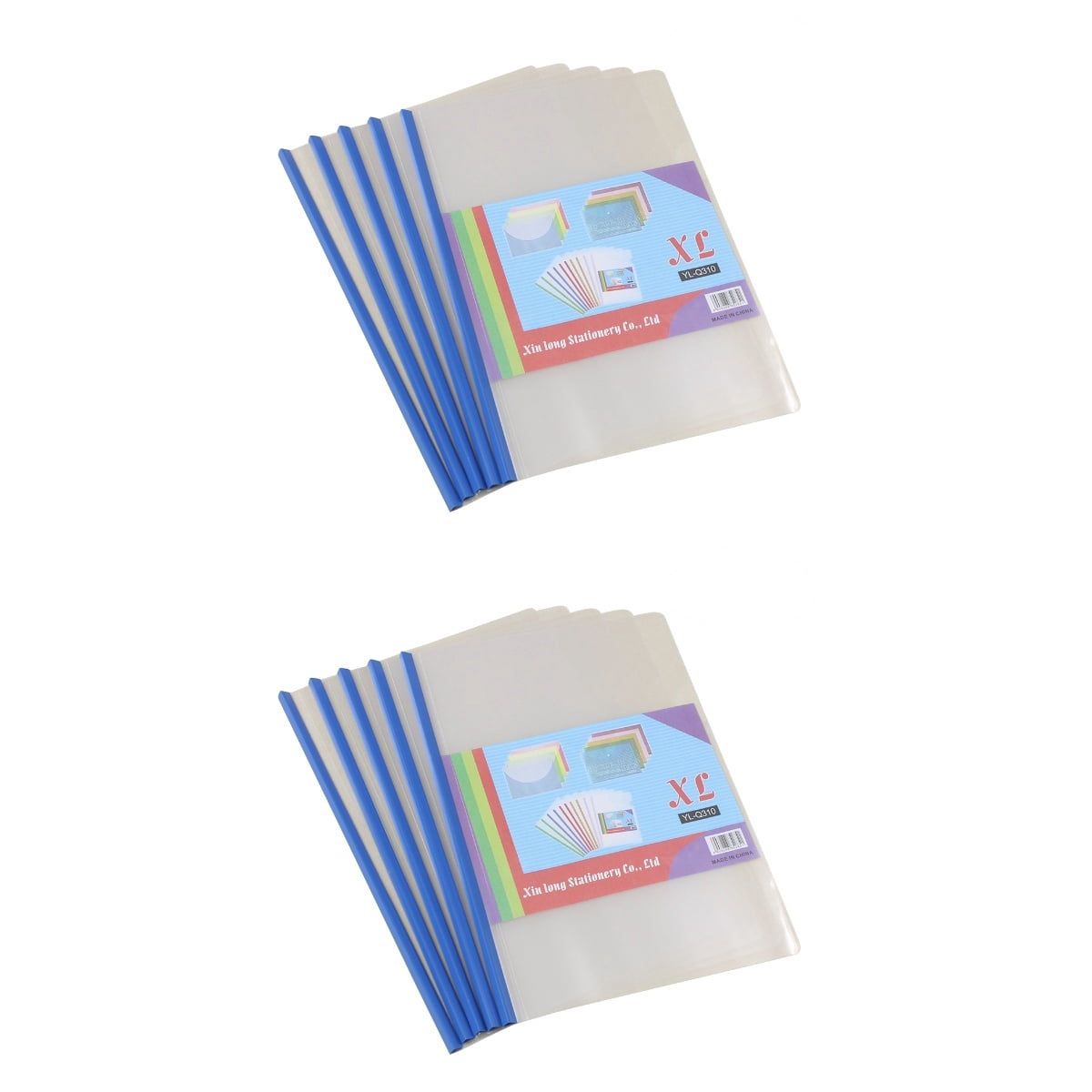 unbranded 20 Pcs Transparent File Folder Sliding Bar Report Covers A4 ...
