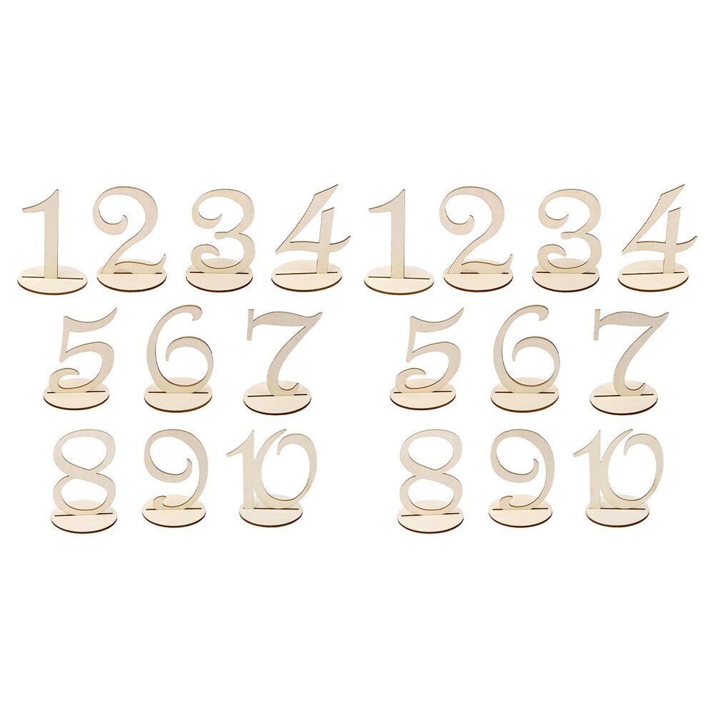 unbranded 20 Pcs Wedding Table Number Top Centerpiece Numbers ...