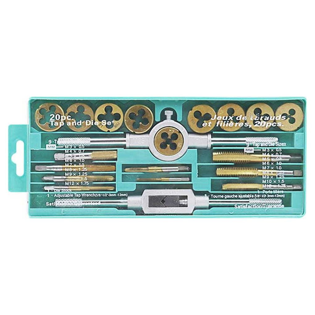 chidgrass 20 Pieces/Set Taps Screw Thread Portable Steel Screws Spanner ...