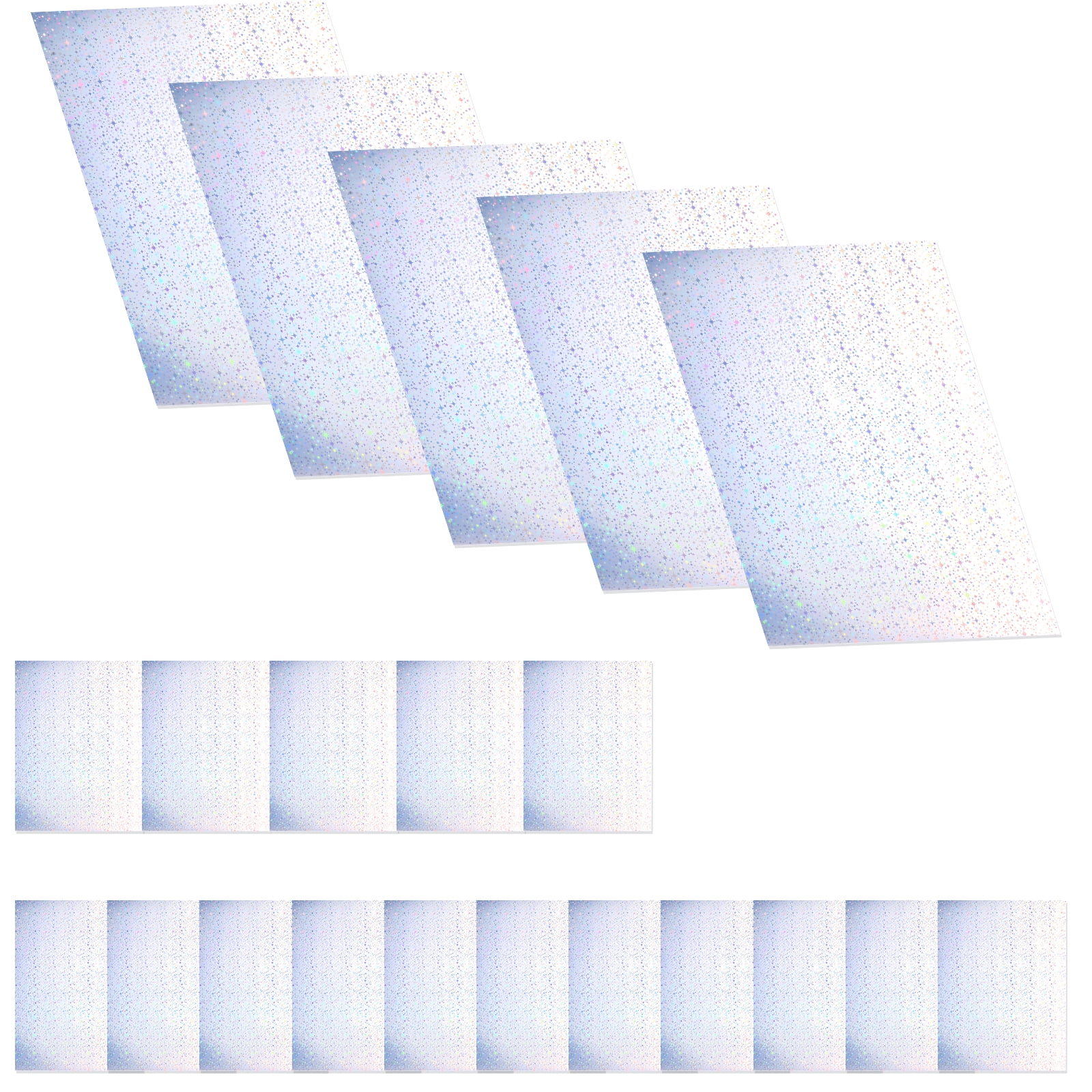 unbranded 20 Sheets Printer Paper Stickers Glitter Printable - Walmart.com