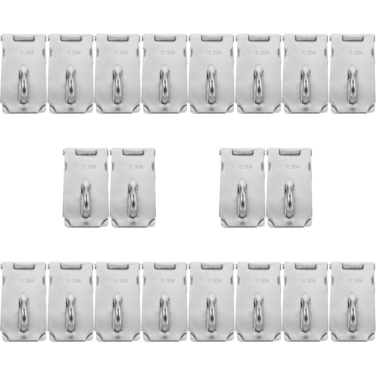 unbranded 20 pcs Door Locks Hasp Latches Safety Clasp Hasp Thicken Gate ...